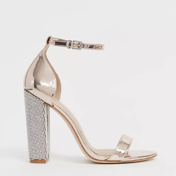 ASOS | Shoes | Nwt Asos Rose Gold Heel Size Us 6 Uk 4 | Poshmark
